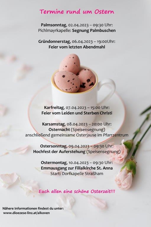 Karwoche und Ostern