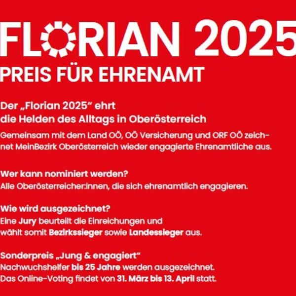 FLORIAN 2025 - PREIS FÜR EHRENAMT