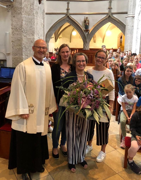 Dank an Religionslehrerin