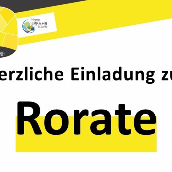 Herzliche Einladung zur Rorate