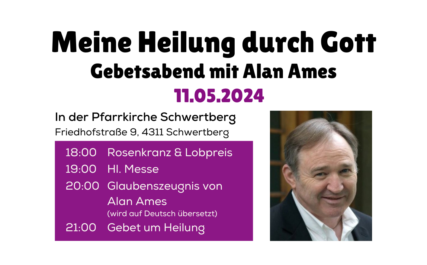 Gebetsabend mit Alan Ames